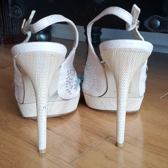 Bakers | Shoes | Bakers Amelia Natural Snakeskin Platform Sandals ...